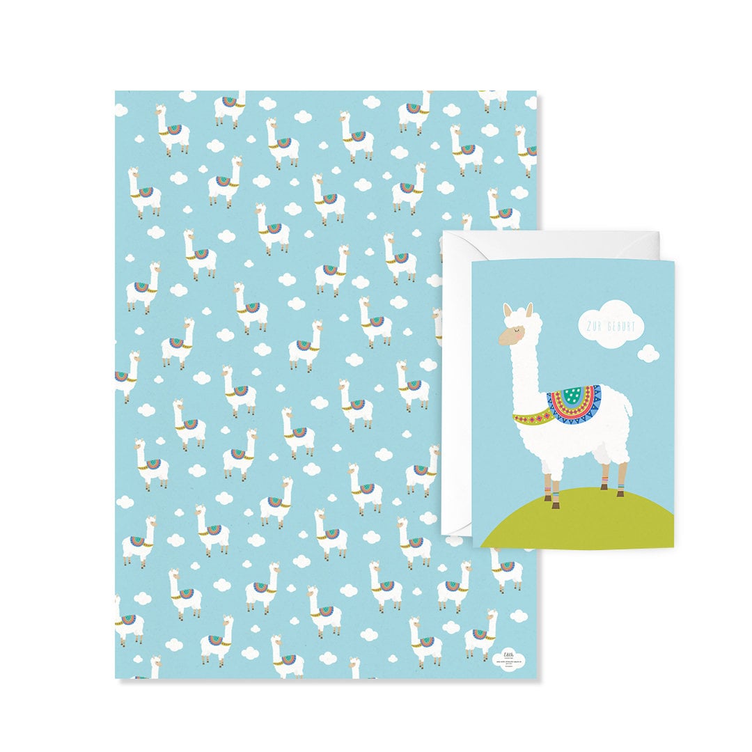 Wrapping Paper alpaca - Etsy