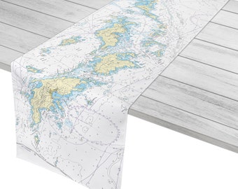 Map Table Runner | Etsy