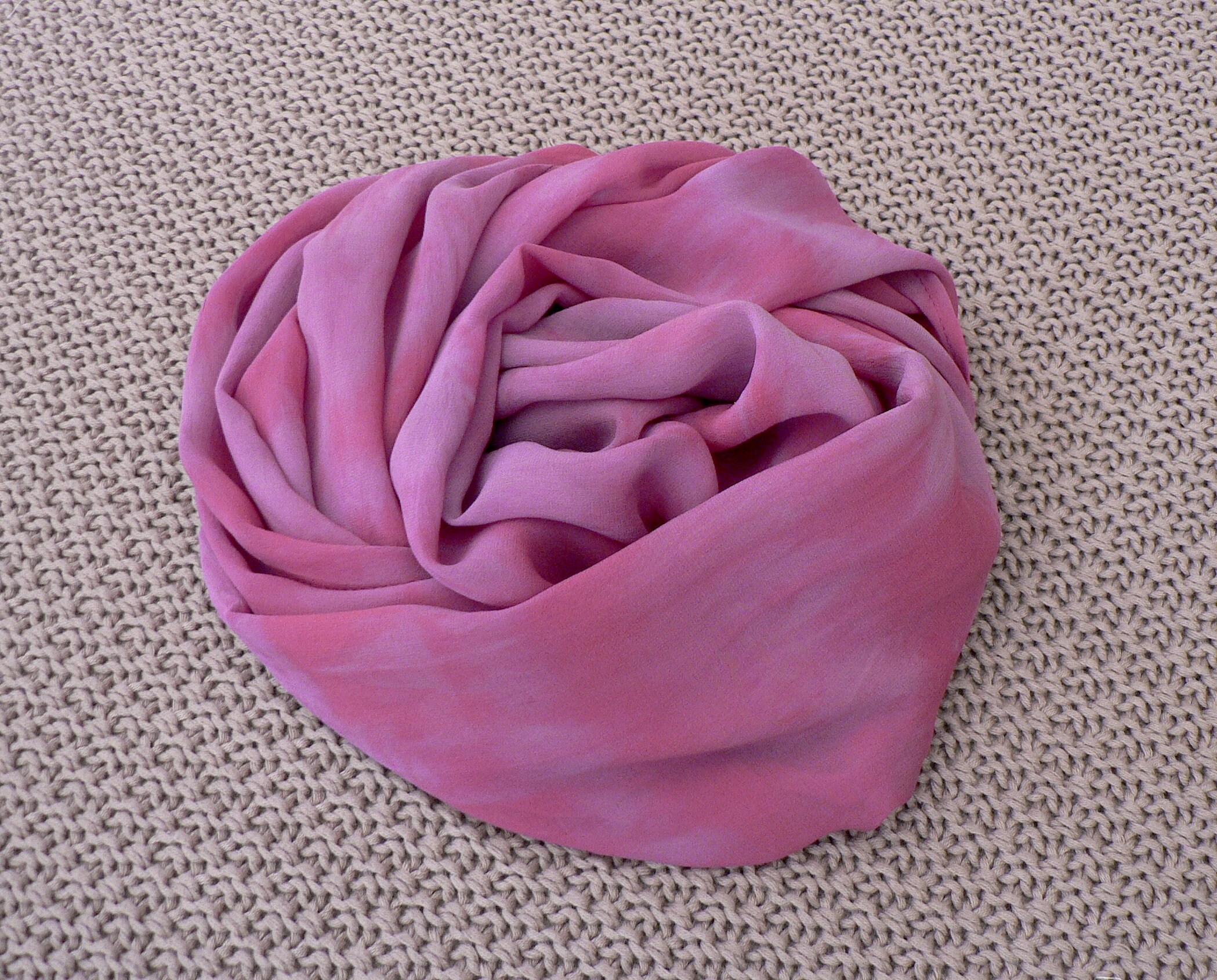 SS2020 Pure Silk Georgette Scarf 'vivid Sky' - Etsy