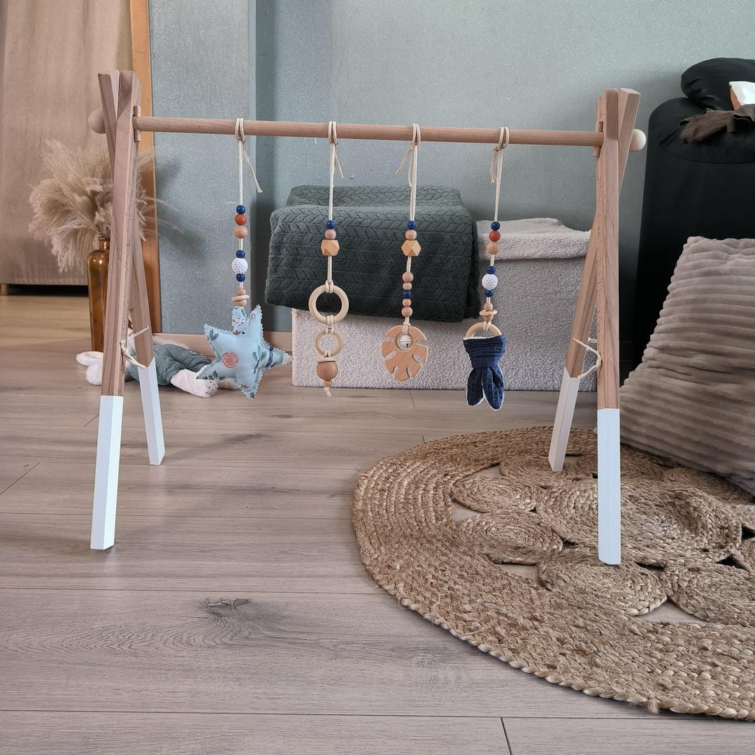 Wooden Activity Arch for Babies + Set of 4 Suspensions Included - Etsy UK