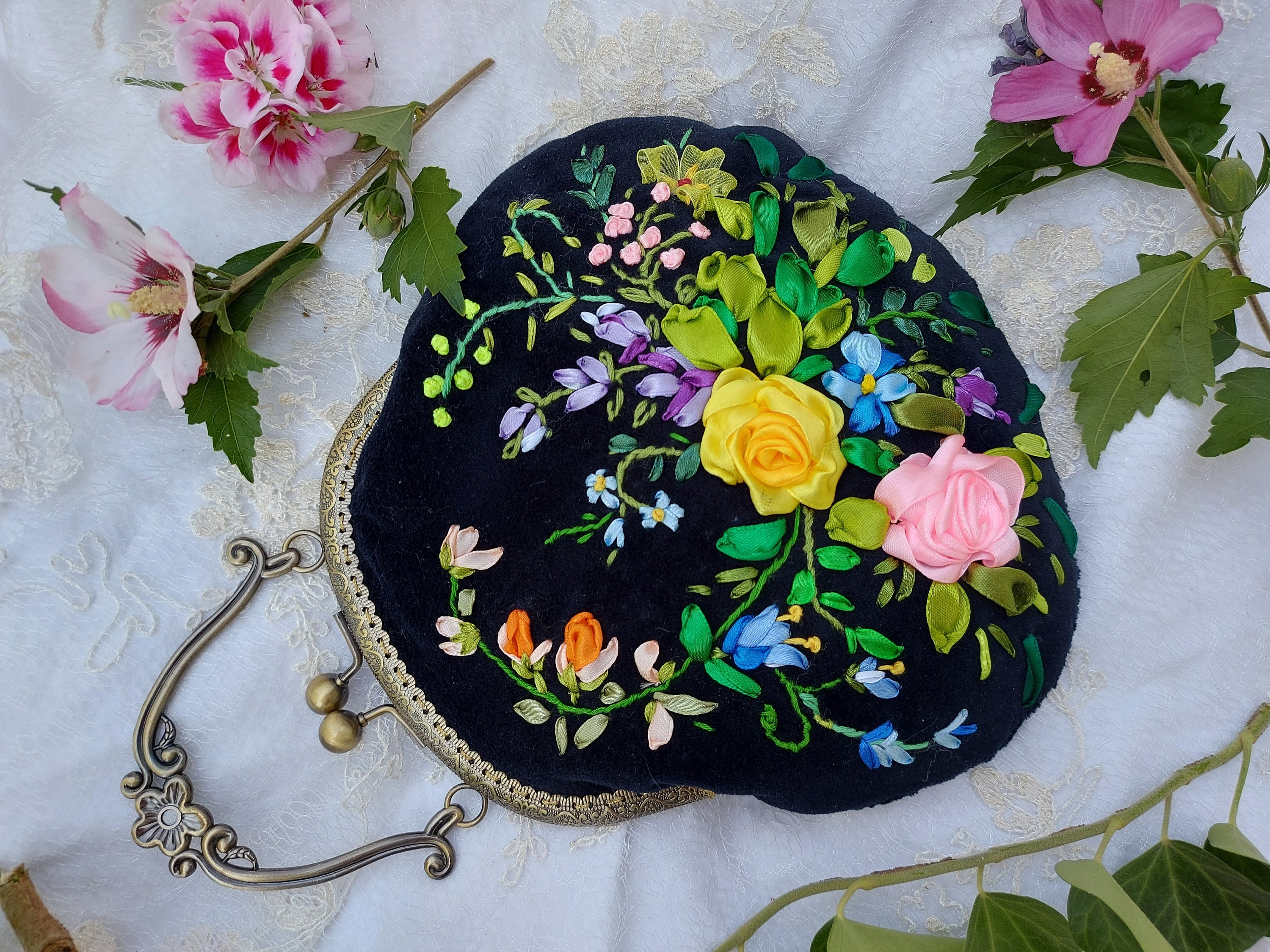 Bag With Embroidery. Bag With Flowers. - Etsy