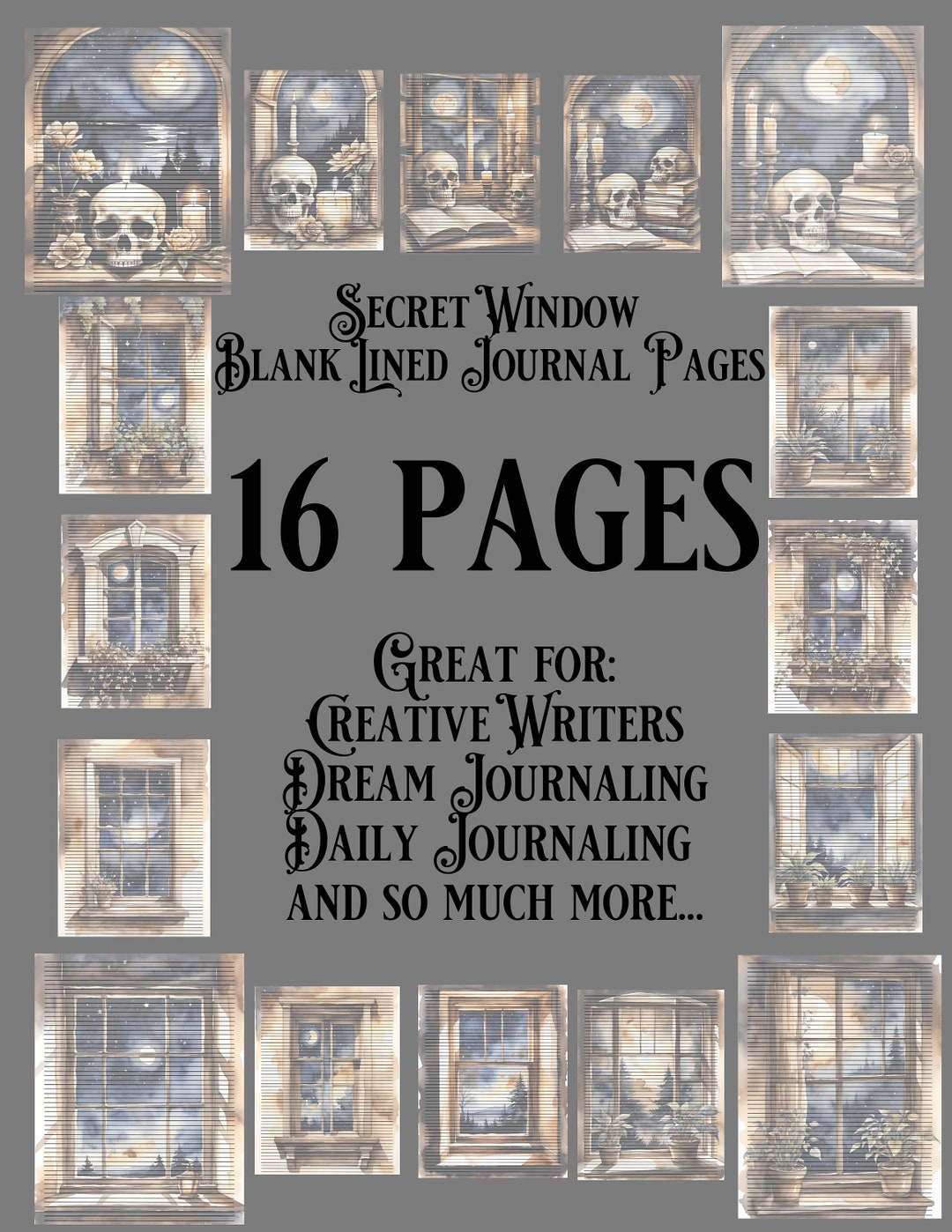 Secret Window Journal Pages Diary Gratitude Journal Notes Journals ...