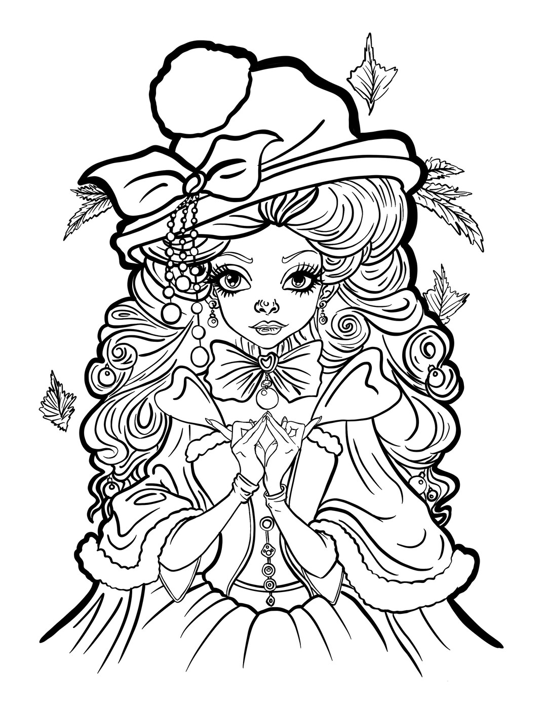 Hunted Christmas Coloring Pages Instant Download Coloring Gothic ...