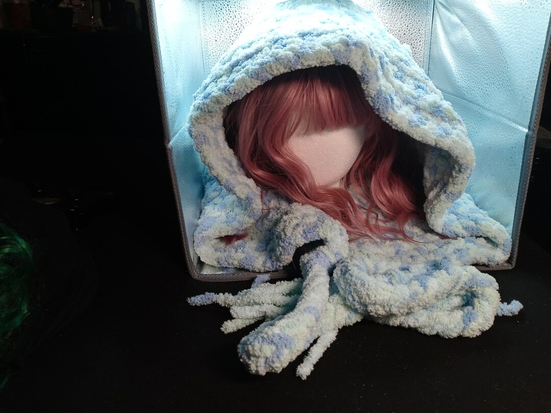 Oversized Plush Blue Hood - Etsy