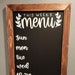 Menu Sign, Board, Chalkboard, Custom, Weekly Menu, Whiteboard, Chalk ...