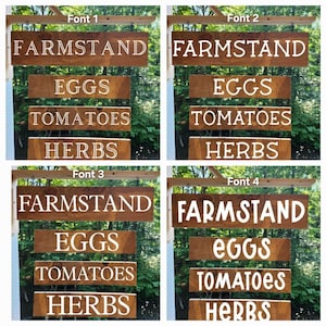 Farmstand Sign | Farm Market Sign | Menu Board Signs | Custom | Craft Fair Interchangeable ...