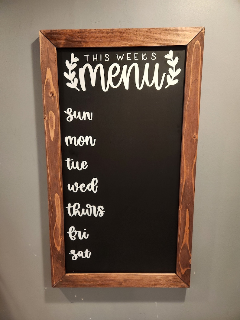 Menu Sign, Board, Chalkboard, Custom, Weekly Menu, Whiteboard, Chalk ...