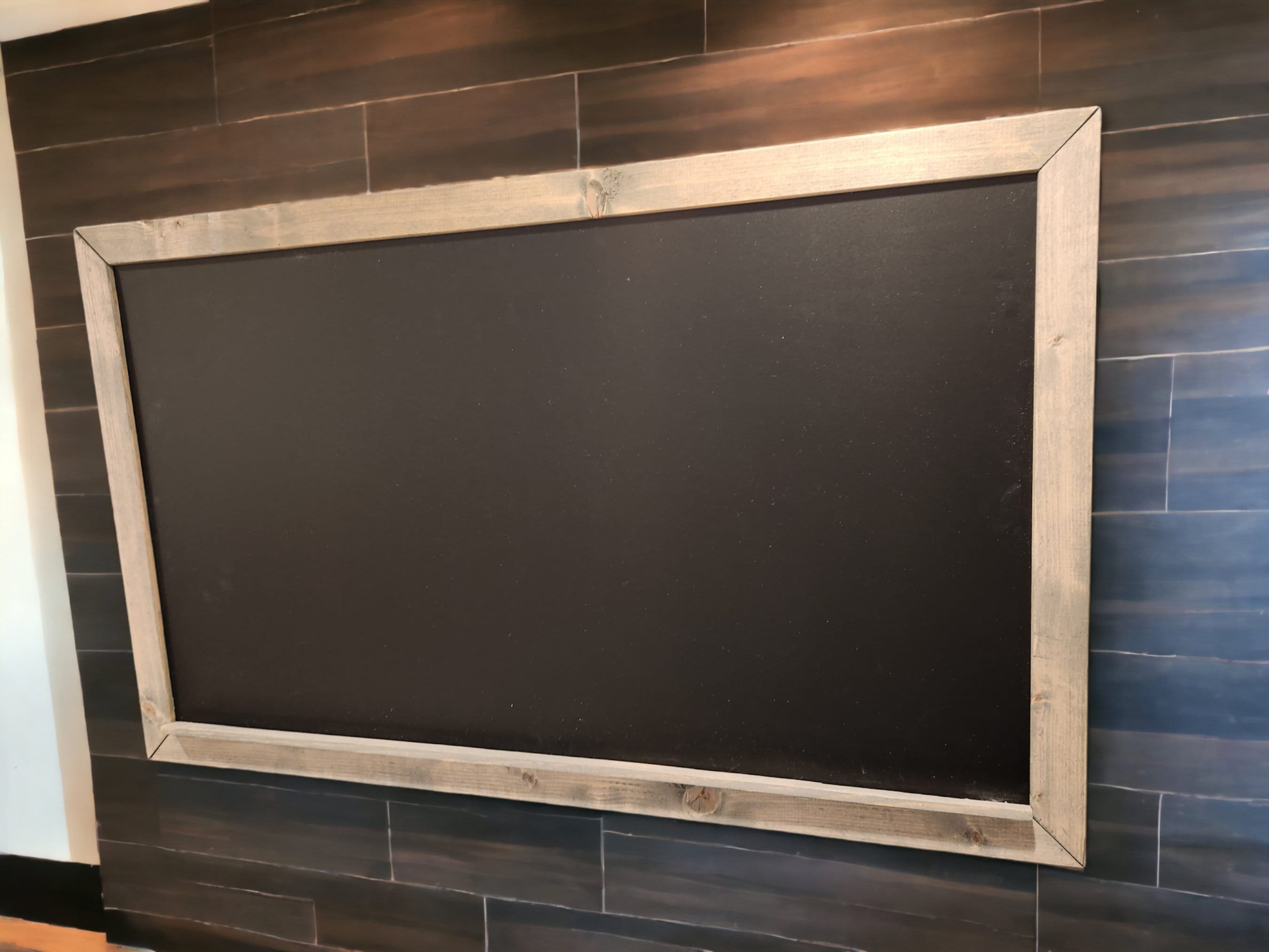 Hanging Chalkboard, Rustic, Farmhouse, Whiteboard Sign, Reversible ...