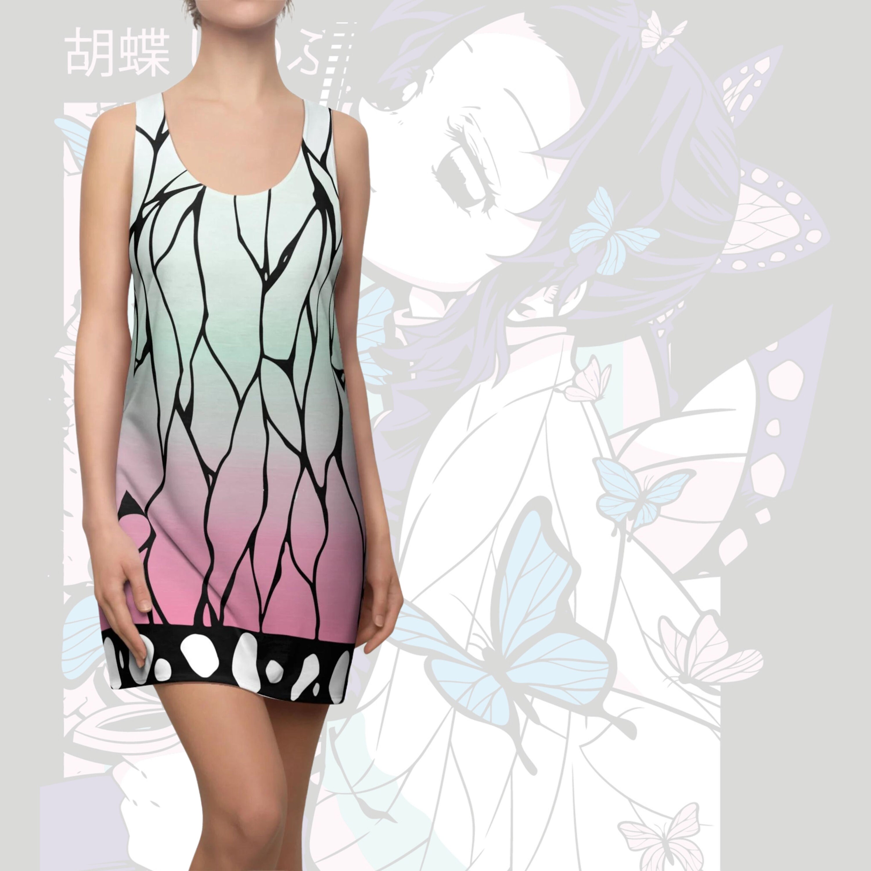 Anime Dress, Shinobu Dress, Demon Anime Dress, Shinobu Butterfly ...