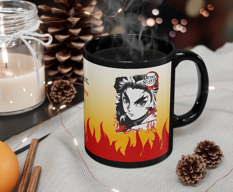 Anime Mug, Demon Anime Mug, Slayer Anime Inspired Ceramic Mug, Set Your ...