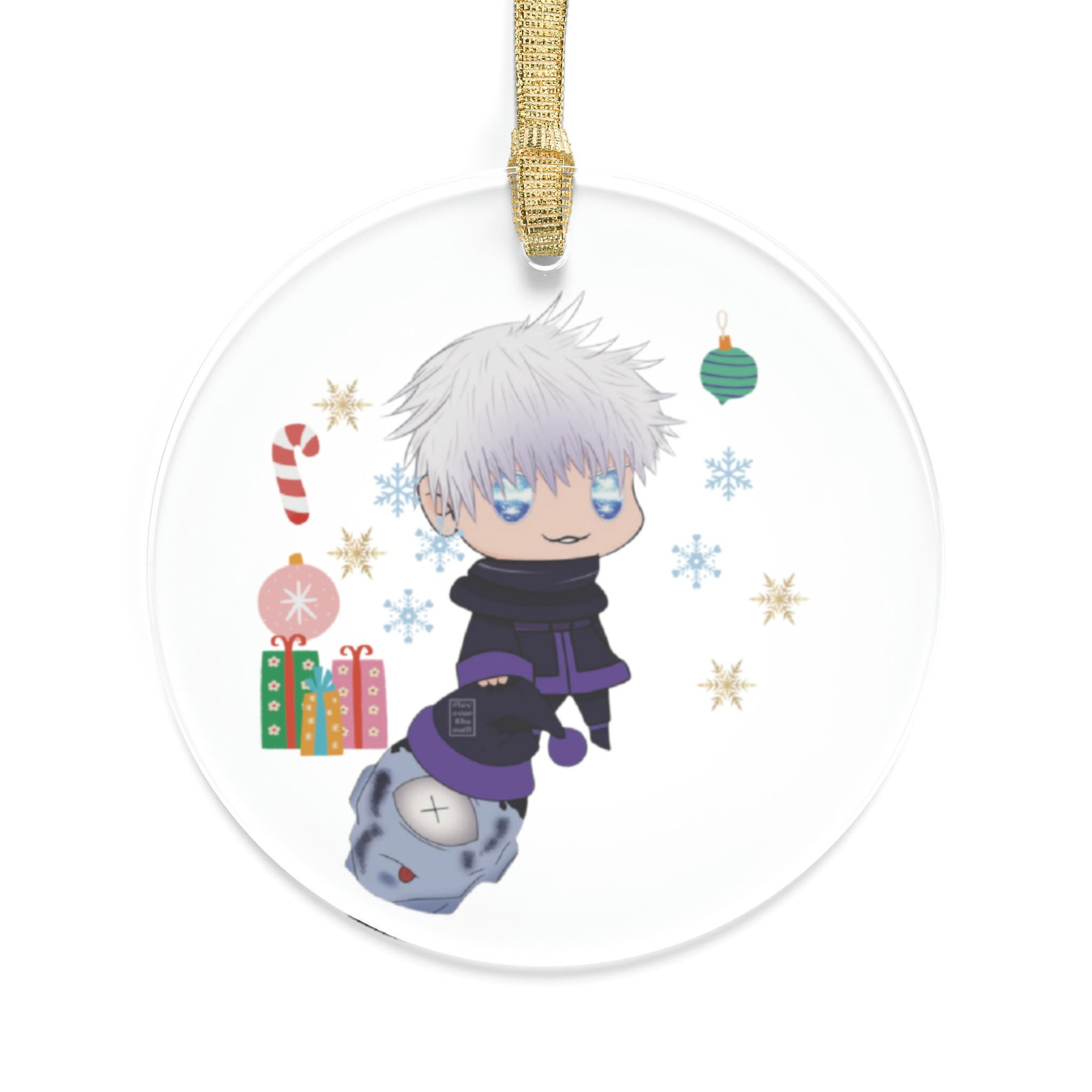 Gojo Satoru Ornament, Jujutsu Anime Holiday Decor, Jujutsu Ornament ...