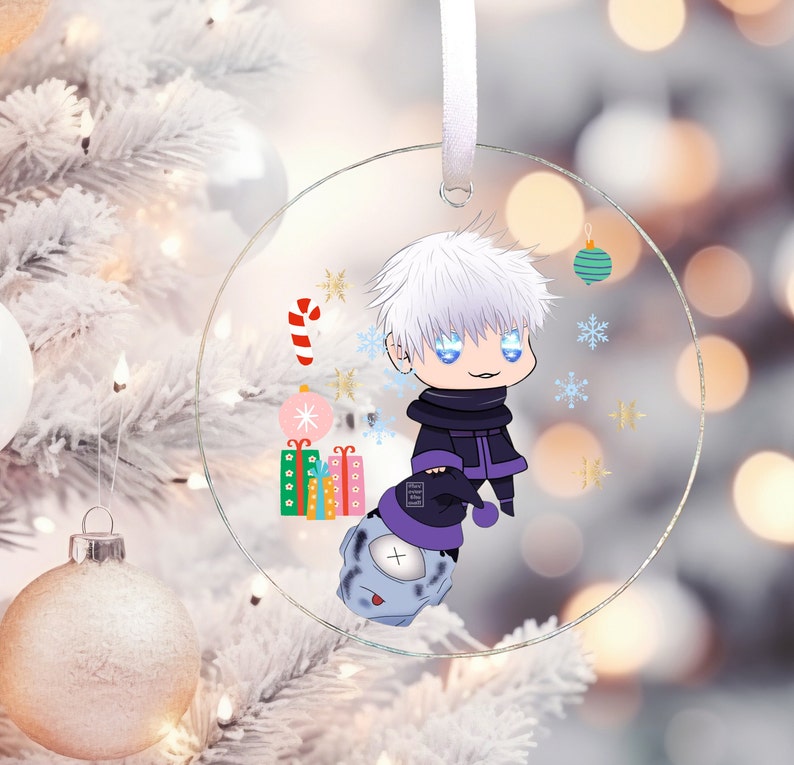 Gojo Satoru Ornament, Jujutsu Anime Holiday Decor, Jujutsu Ornament ...