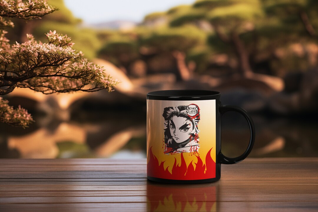 Anime Mug, Demon Anime Mug, Slayer Anime Inspired Ceramic Mug, Set Your ...