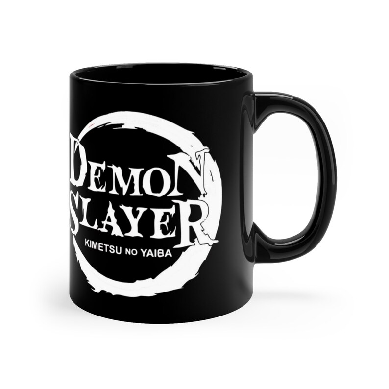 Anime Mug, Demon Anime Mug, Tanjiro Mug, Otaku Black Mug, Gift for ...