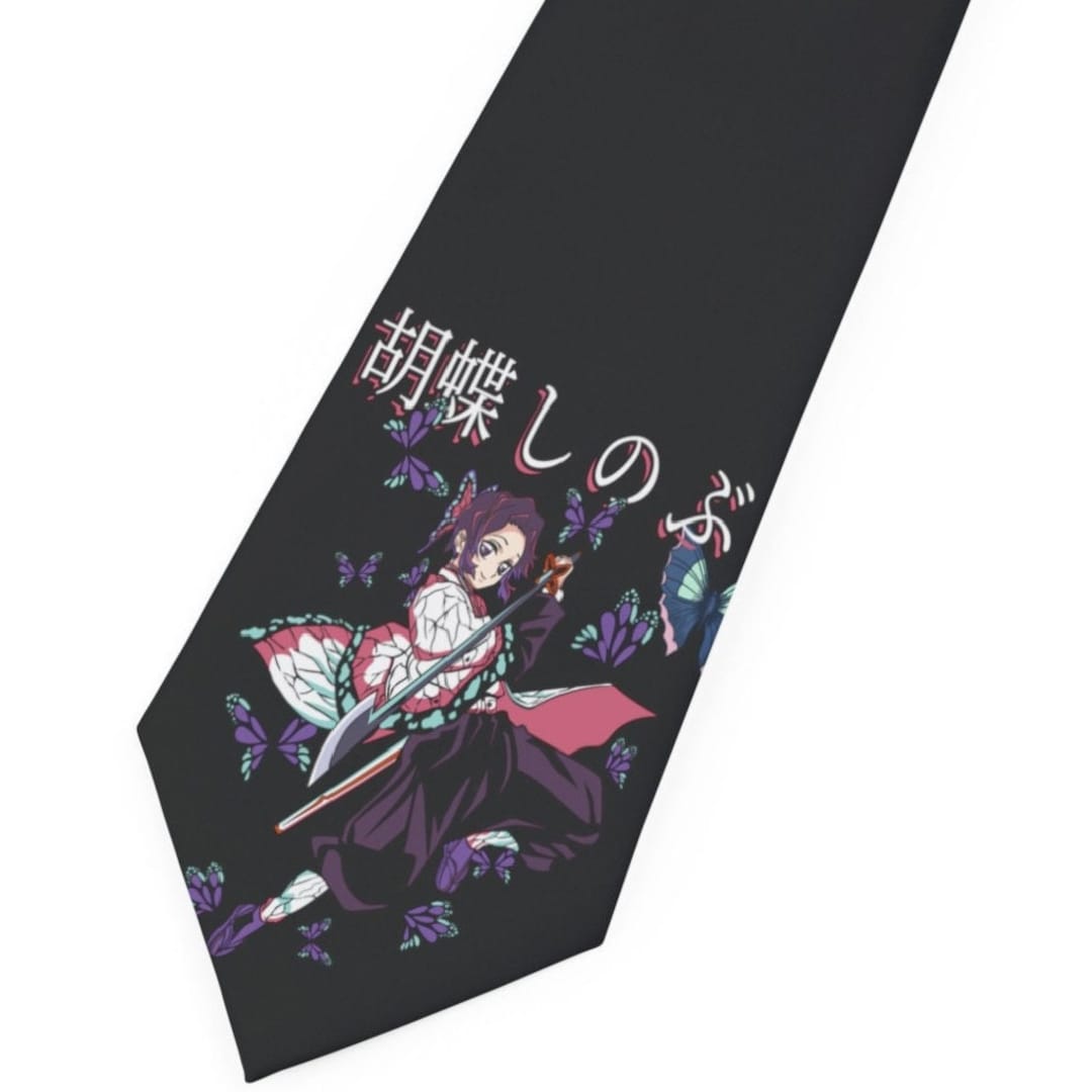 Shinobu Necktie, Demon Slay Anime Necktie, Anime Necktie, Otaku Outfit ...