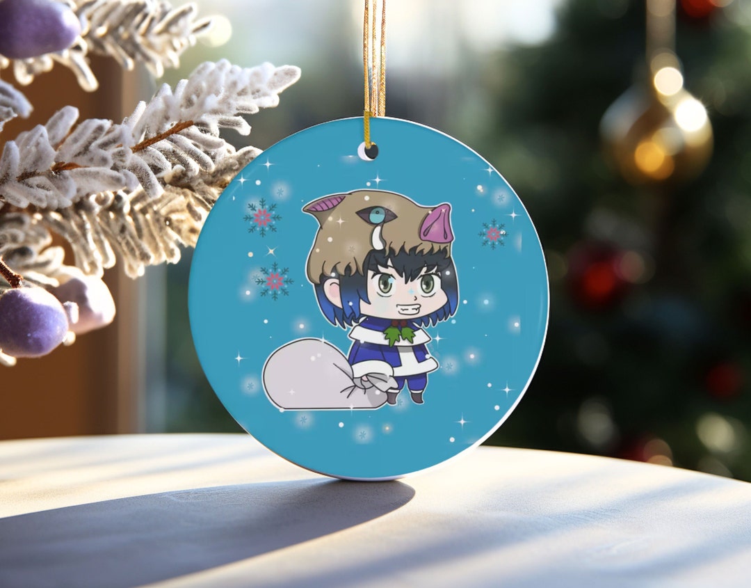 Anime Ornament, Inosuke Hashibira Christmas Ornament, Demon Slay Anime ...