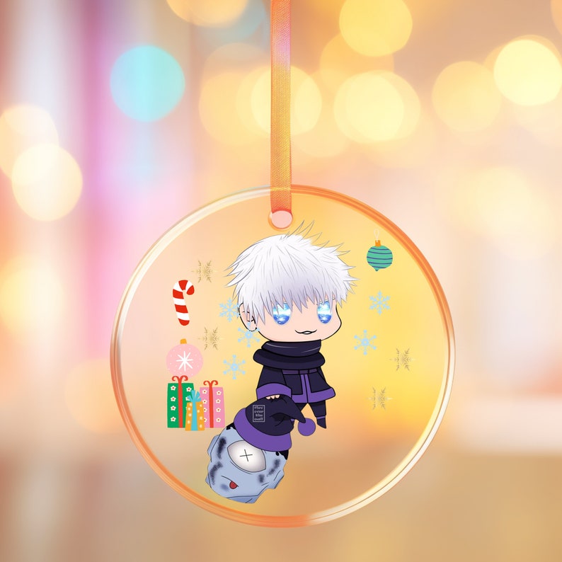Gojo Satoru Ornament, Jujutsu Anime Holiday Decor, Jujutsu Ornament ...