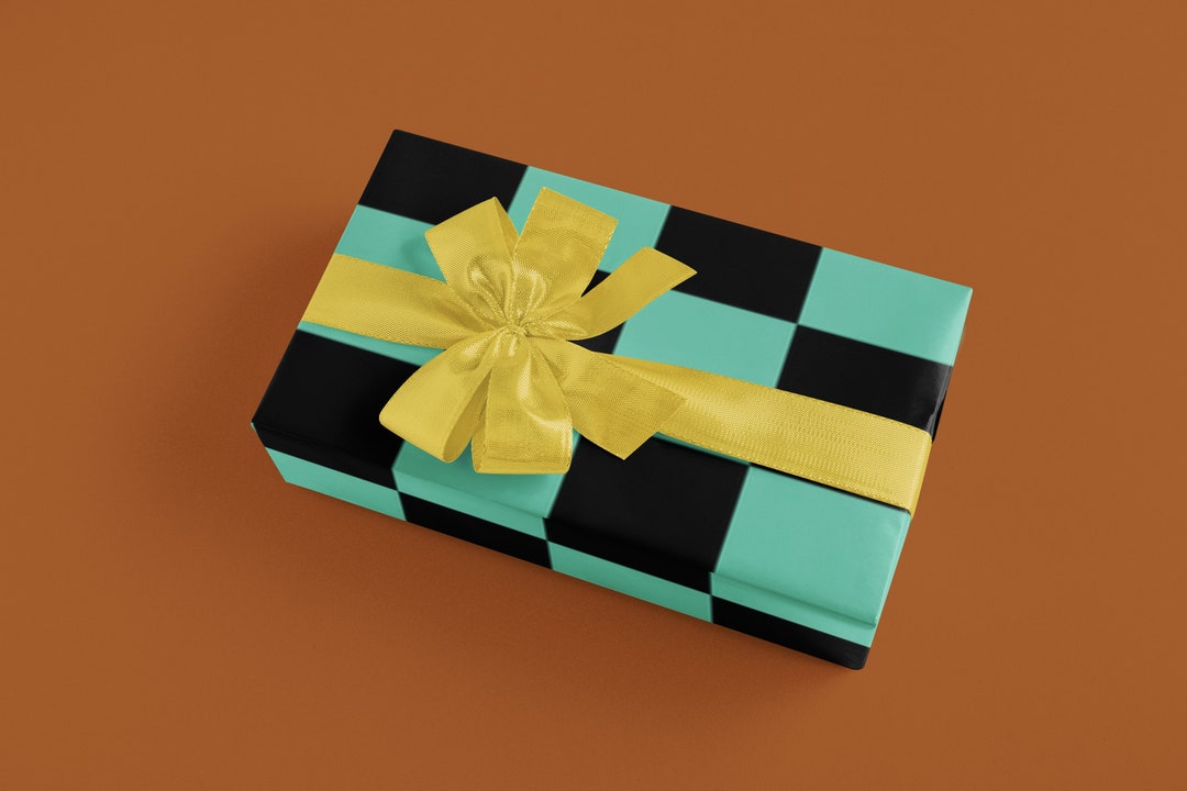 Anime Gift Wrap, Tanjiro Pattern Gift Wrap, Demon Slay Anime Wrapping ...