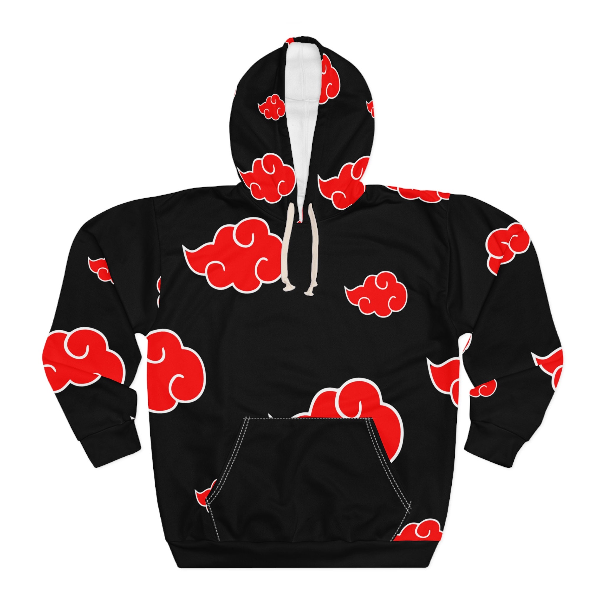 Anime Hoodie, Akatsuki Sweatshirt, Red Cloud Anime Hoodie, Akatsuki ...
