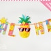 Aloha Party Banner DIY | Digital Printable PDF | Hawaiian Luau Tropical ...