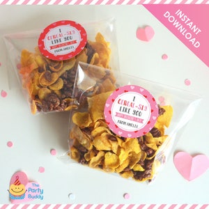 I Cereal-sly Like You Valentine Tag Printable | Kids Valentines Day ...
