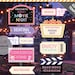 Editable Movie Party Signs Decoration Movie Night Home Theater Welcome ...