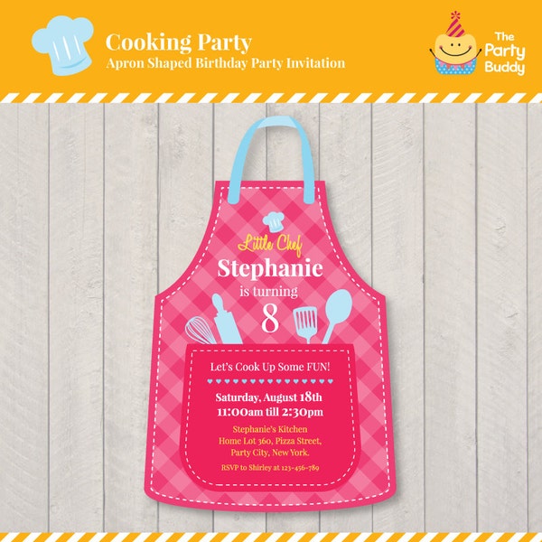 Little Chef Birthday Invitation - Etsy