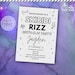 Skibidi Rizz Gen A Slang Birthday Invitation | Teenager Boy Minimal ...
