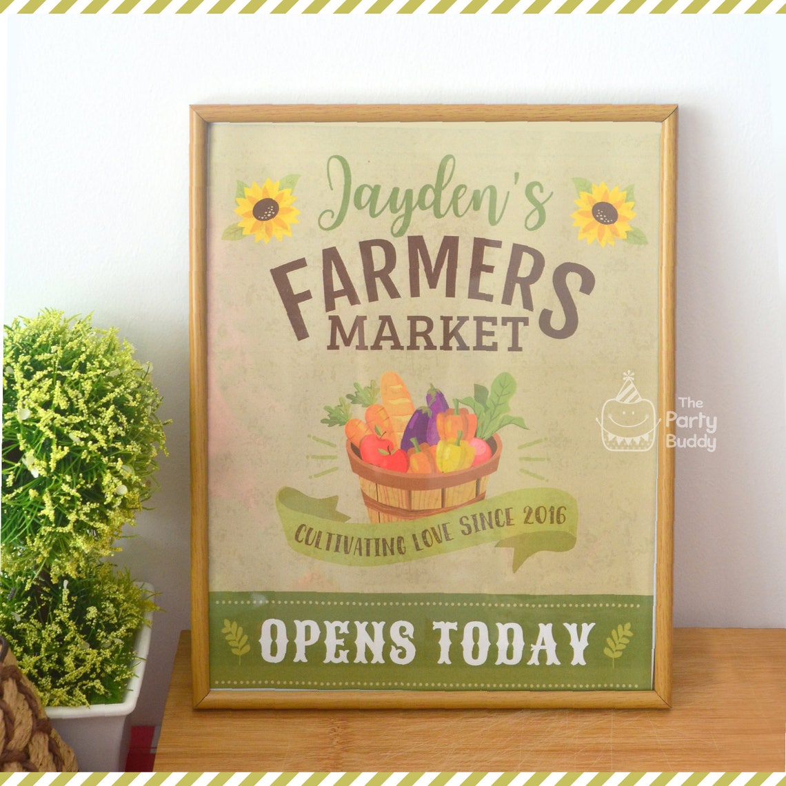 Farmers Market Party Welcome Sign PERSONALIZED Decoration - Etsy