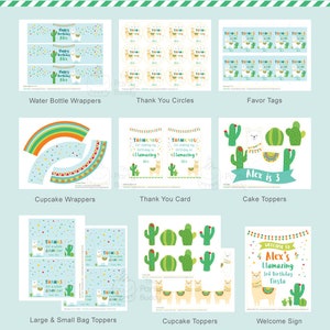 Llama Fiesta Party Pack | Boys Llama Cactus Alpaca Birthday Decoration ...