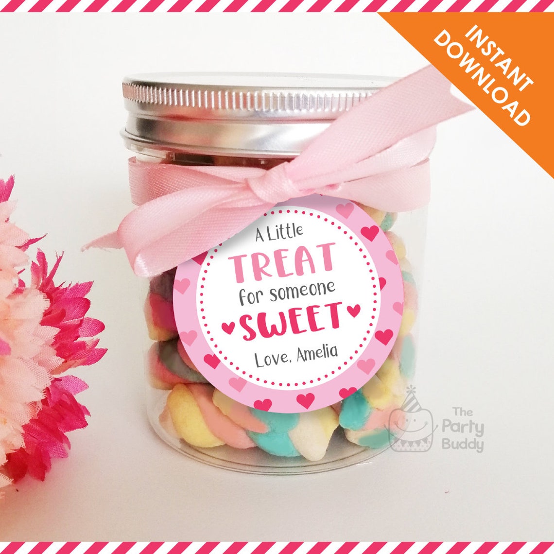 Sweetheart Favor Tag Printable | Kids Classroom Valentines Sweet Treat ...