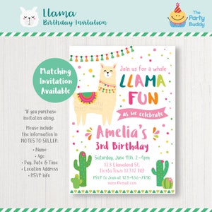 Llama Fiesta Party Pack | Girls Llama Cactus Alpaca Birthday Decoration ...