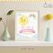 Editable Little Sunshine Girl Birthday Welcome Sign 8x10 | Sun Shine ...