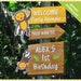 Monkey Jungle Party Welcome Sign Text EDITABLE Yourself Go Bananas ...