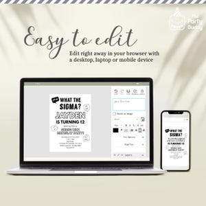 Teenager Slang Birthday Invitation | What the Sigma | Gen Alpha ...