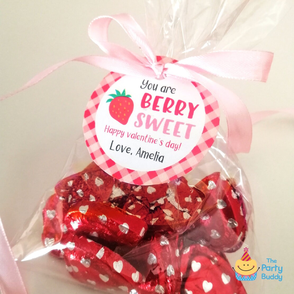 Berry Sweet Valentine Tag Printable | Kids Valentines Day Favor Treat ...