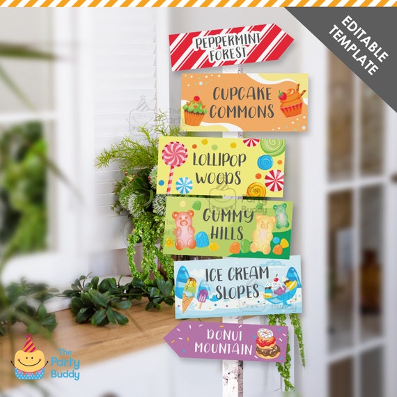 Plantilla De Pancarta De Candyland