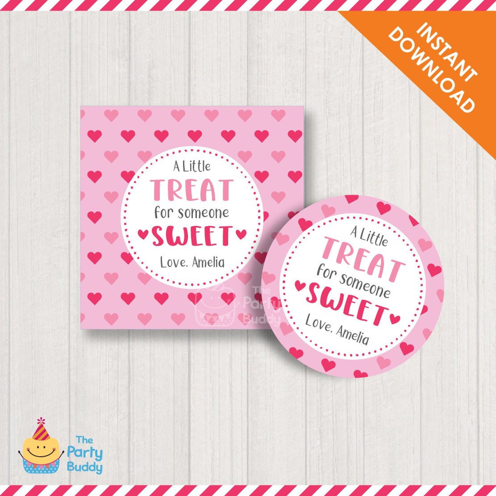 Sweetheart Favor Tag Printable | Kids Classroom Valentines Sweet Treat ...