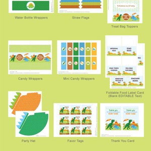Dinosaur Party Printable Pack | Boys Birthday | Roar Dino Party Kit ...