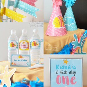 Ofishally Birthday Party Pack | Under the Sea | Girls Ocean Party Kit ...