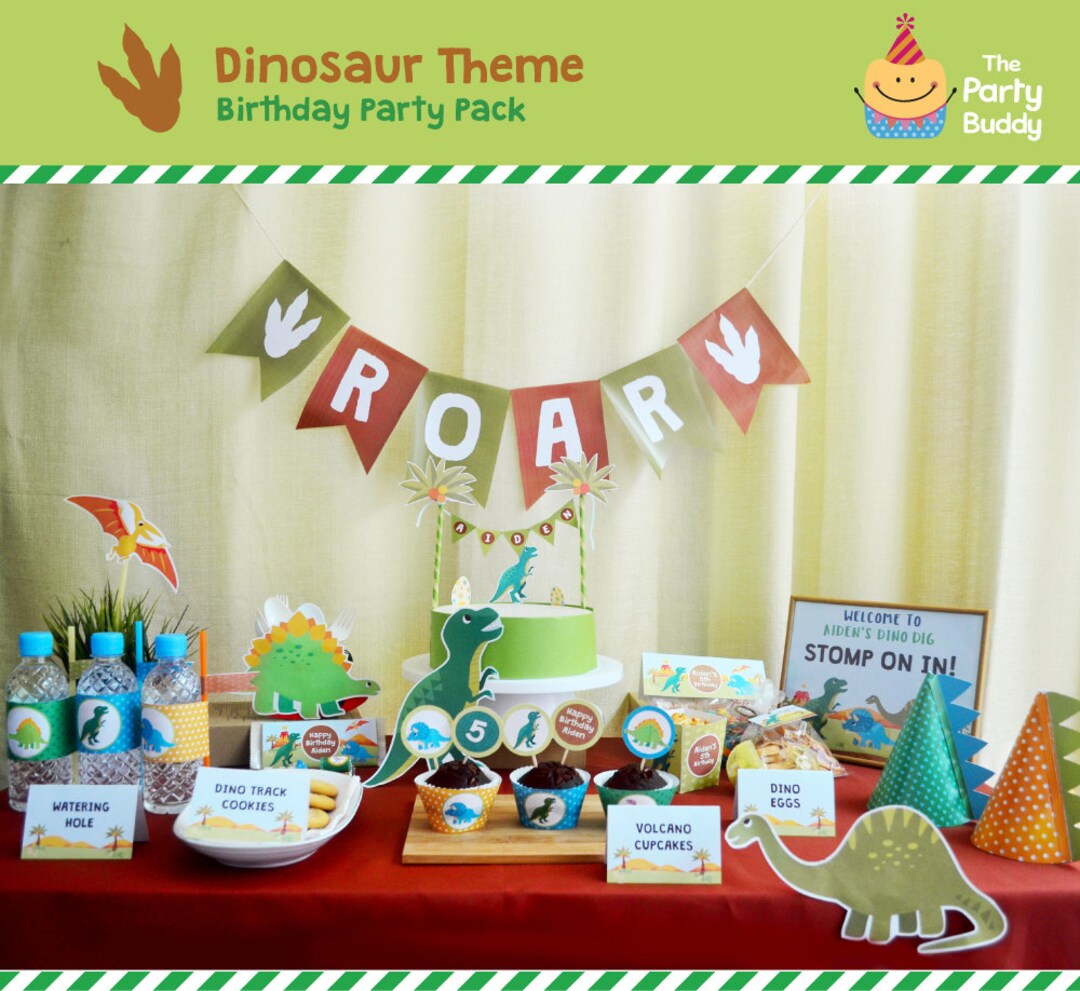 Dinosaur Party Kit Printable | Boys Birthday | PERSONALIZED Dino Roar ...