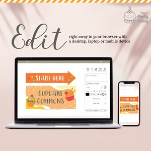 Editable Candy Land Party Signs Decoration | Candy Castle Sweet ...