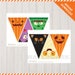 Halloween Banner Printable | Halloween Kids Party Pennant Flag ...