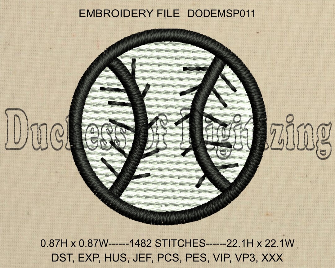 BASEBALL Embroidery Design, Baseball Embroidery File, Baseball ...