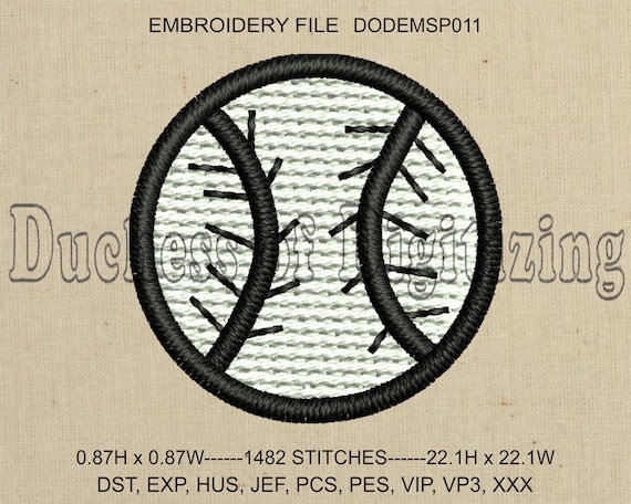 BASEBALL Embroidery Design Baseball Embroidery File Baseball | Etsy
