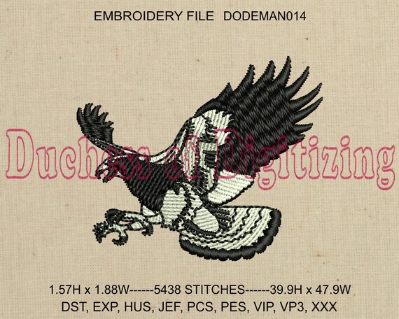 Hawk Embroidery Design Bird Embroidery Design Hawk | Etsy