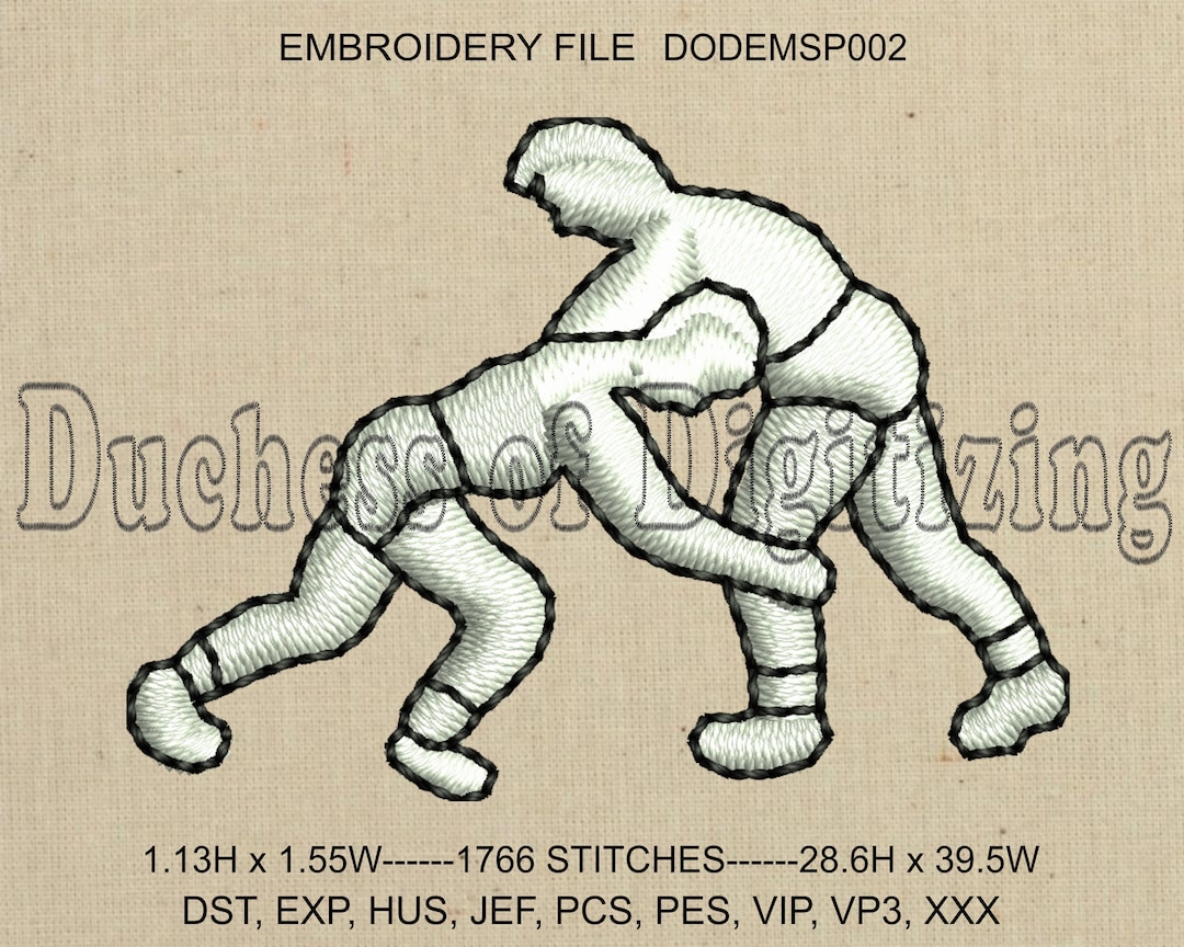 WRESTLING Embroidery Design, Wrestling Embroidery File, Wrestling ...