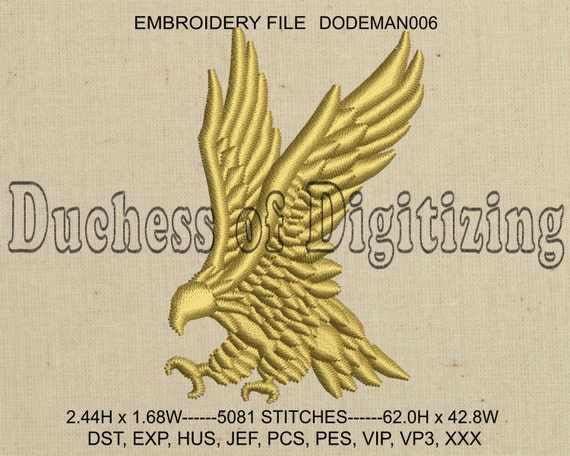 Eagle Embroidery Design Bird Embroidery Design Eagle | Etsy