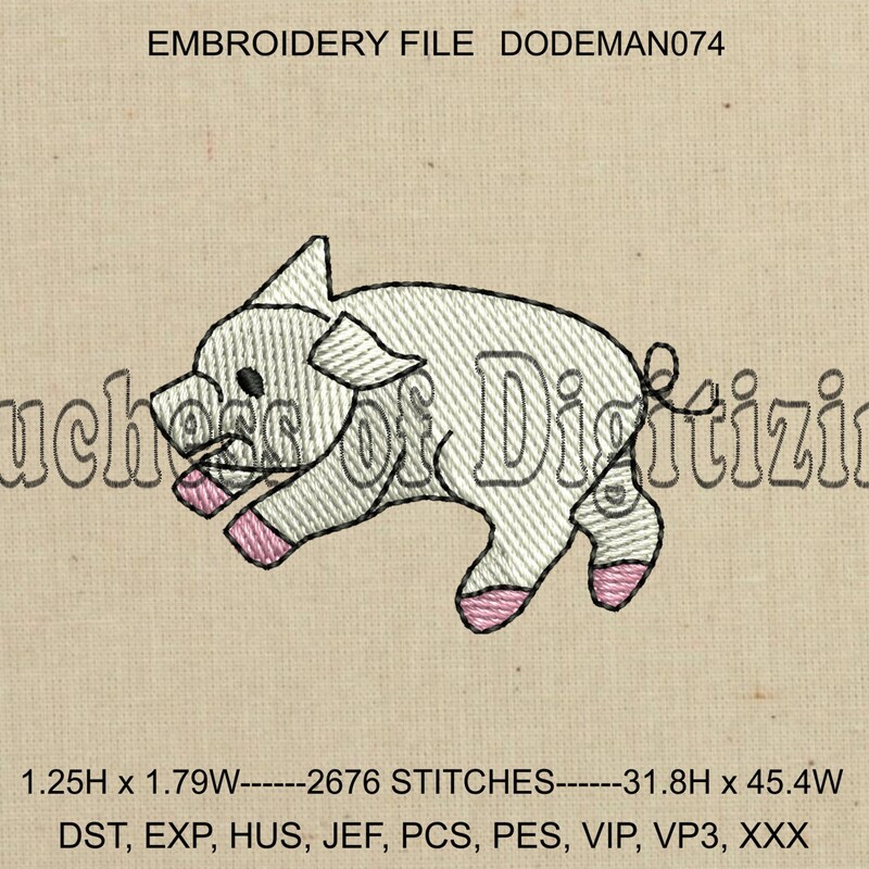 Piglet Embroidery - Etsy