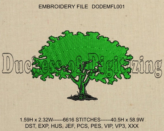 Tree Embroidery Design Tree Embroidery File Tree Embroidery | Etsy